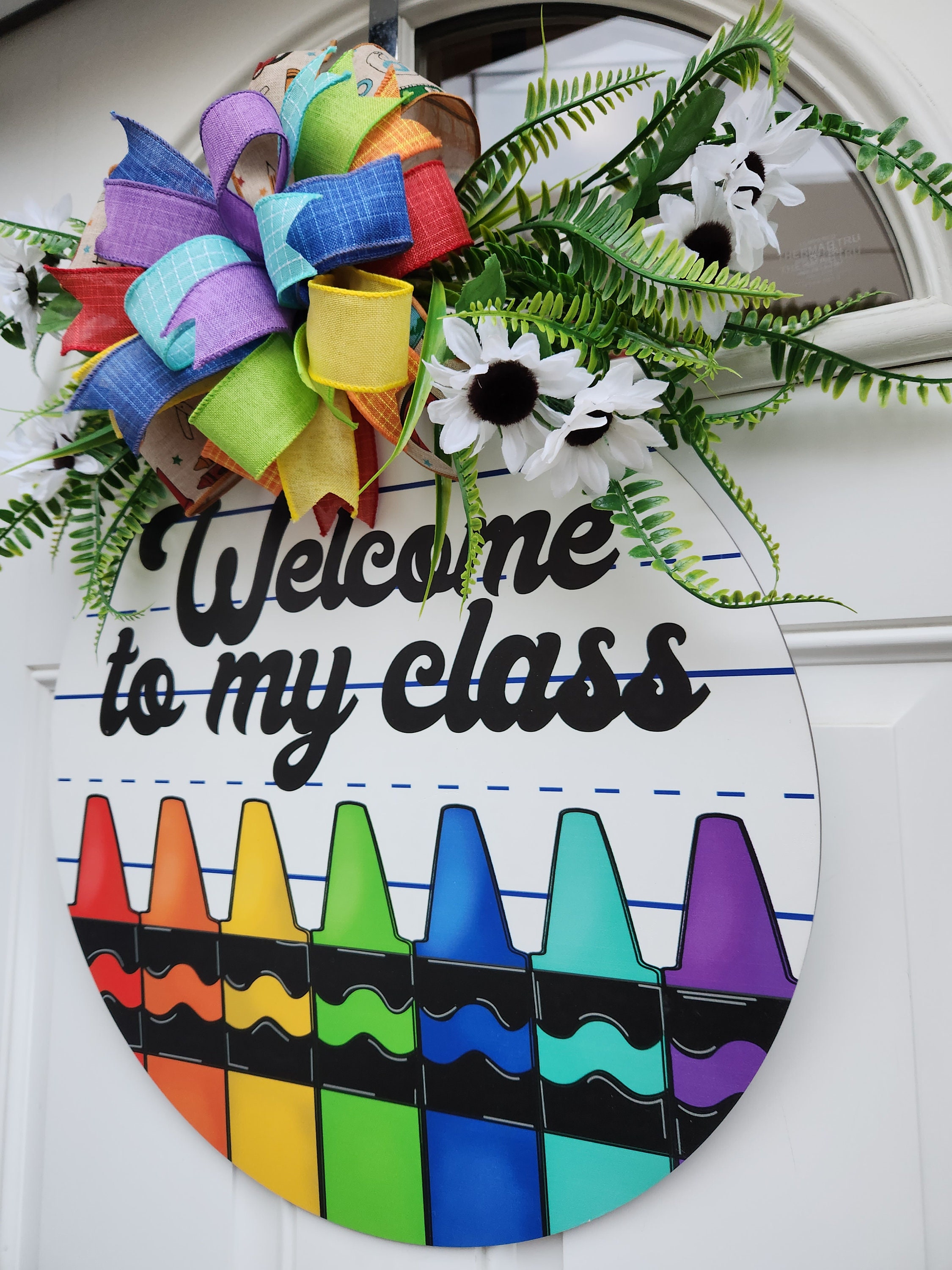Teacher Class Wreath Teacher Classroom Decor Teacher - Etsy