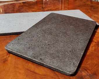 Large Quartz Cutting Board, Montana Grey Serving Display,stone Chopping ...