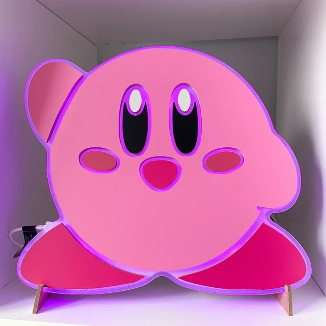 Kirby Signs/neon Lights/led Lights/wall Decor, Night Lights/fan Art - Etsy