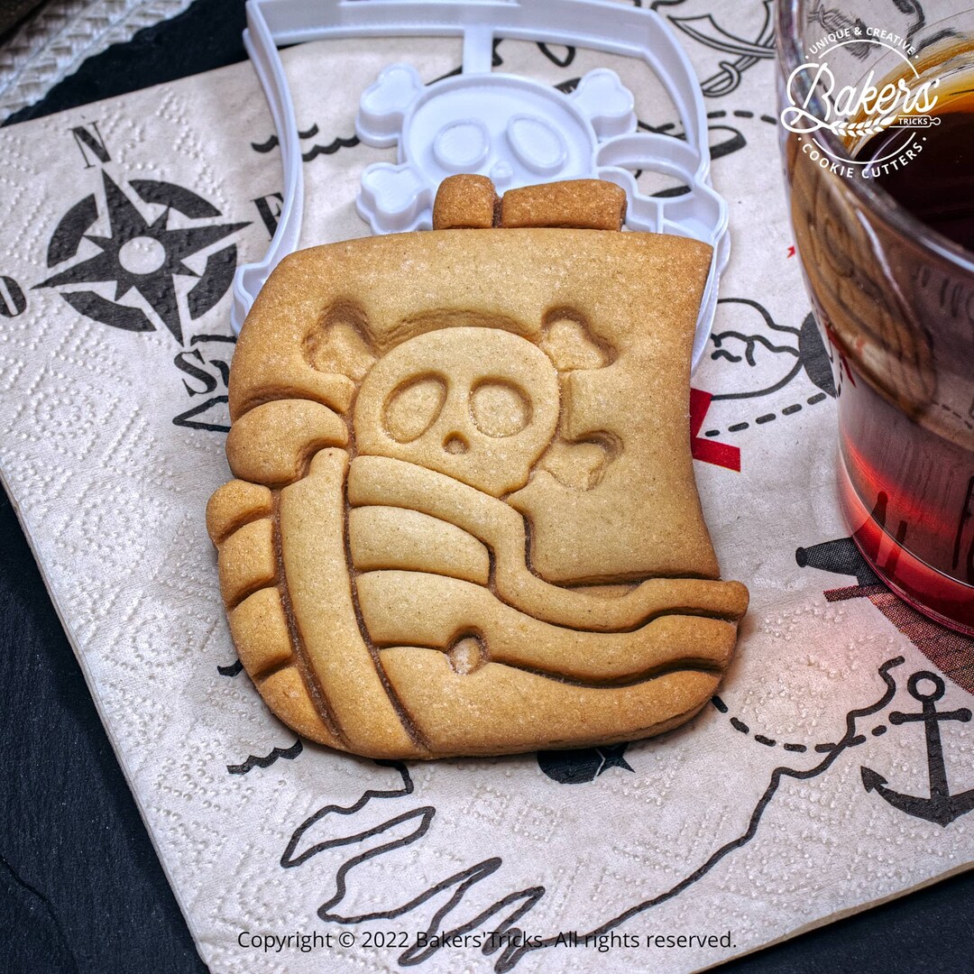 Pirate Ship Cookie Cutter - Original Bakers'tricks Creation | Easy ...