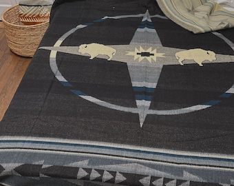 Southwest Blanket, Native Blanket, Alpaca Wool Blanket, Navajo Saddle ...