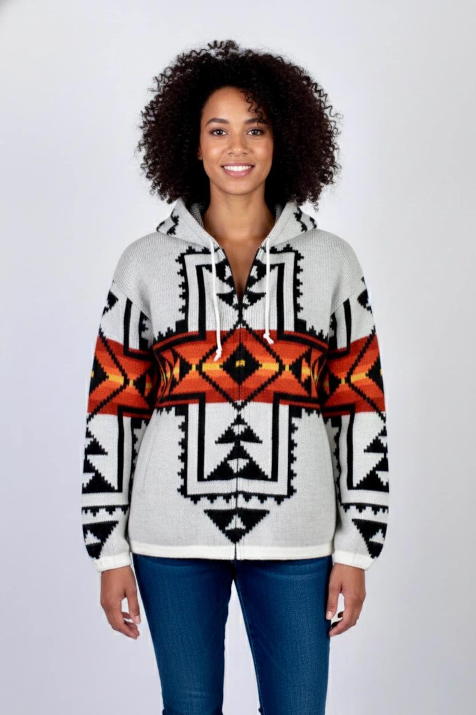 Native Southwestern Wool Jacket Southwest Jacket Native American Style ...