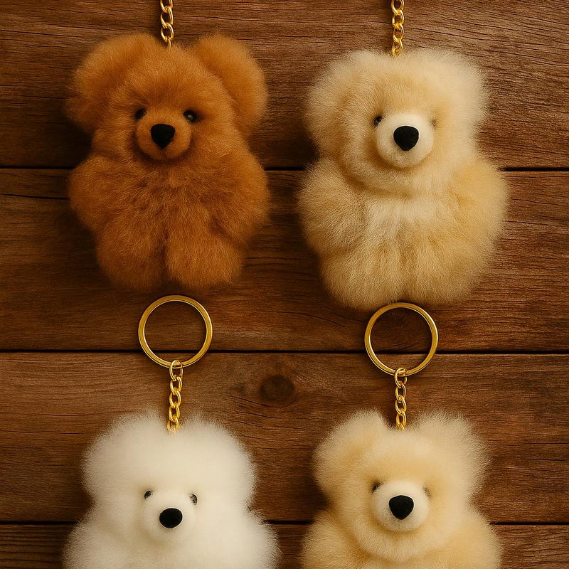 Teddy Bear Keychain - Etsy