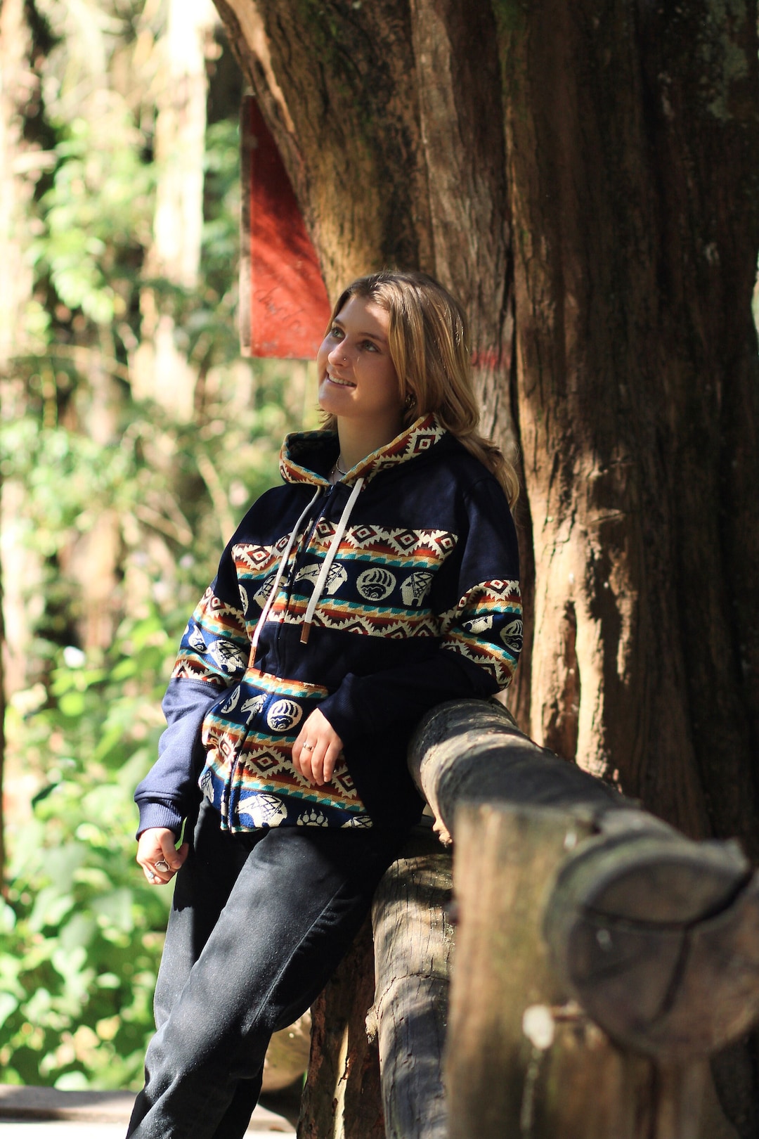 Native Southwestern Zip up Hoodie Southwest Full Zip Hoodie Native ...