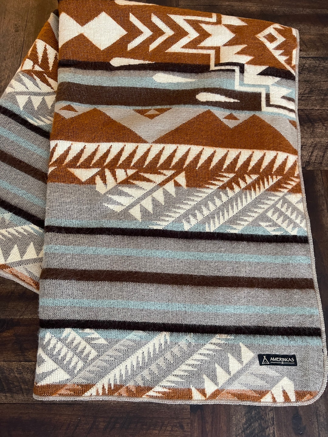 Southwest Throw Blanket, Native Blanket, Alpaca Wool Throw, Navajo Saddle Blanket, Aztec Blanket ...