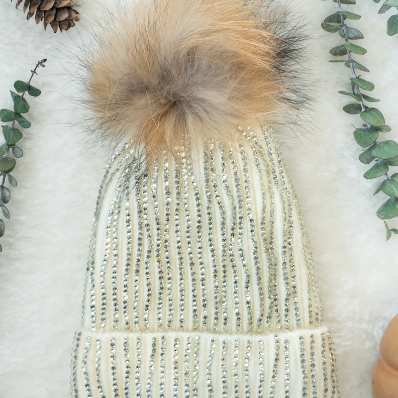 Rhinestone Beanie Hats - Etsy