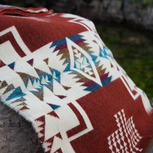 Southwest Blanket, Native Blanket, Alpaca Wool Blanket, Navajo Saddle ...