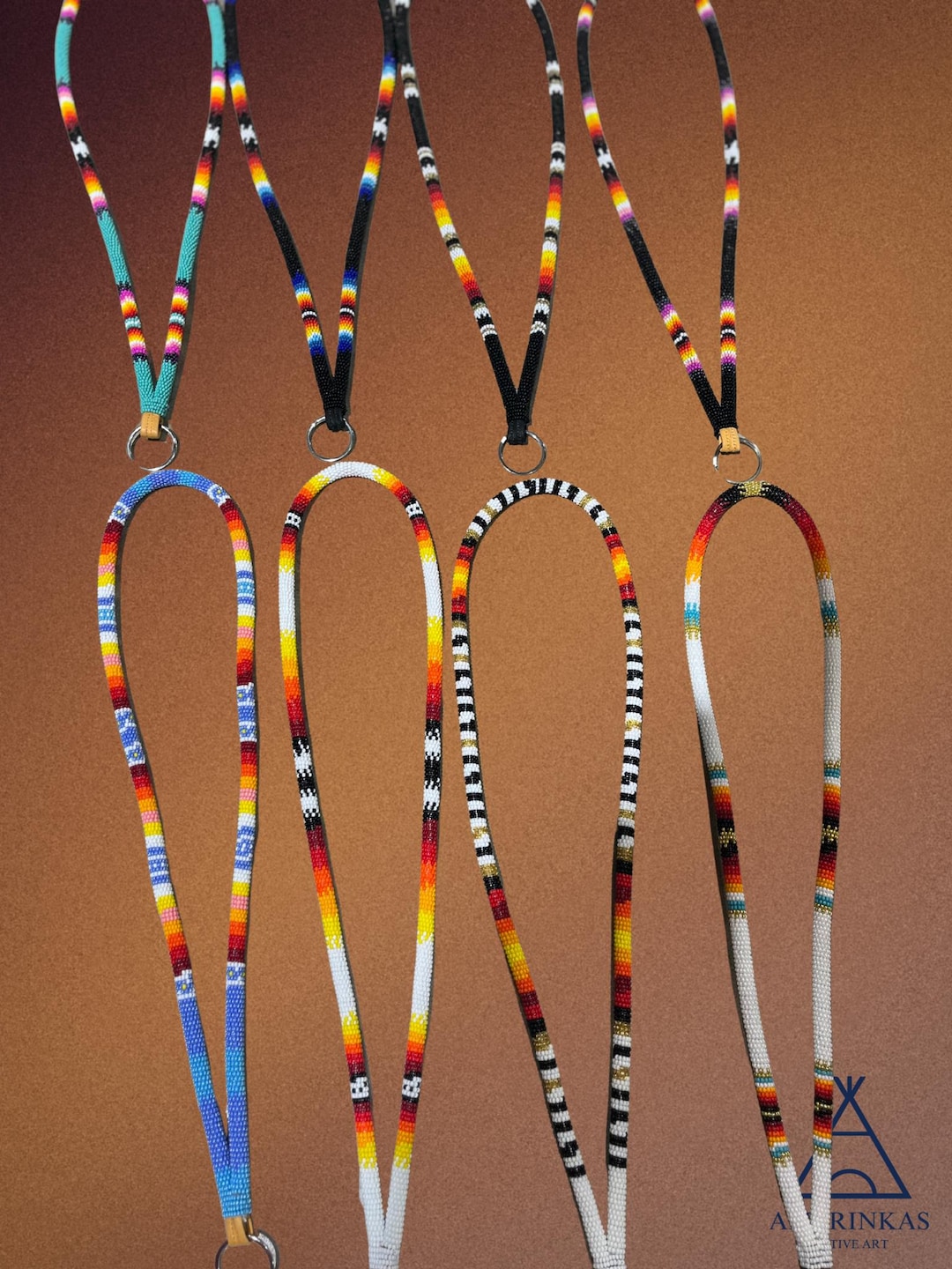 Indigenous Made Beaded Lanyard - Handmade Teacher and Nurse ID Badge ...