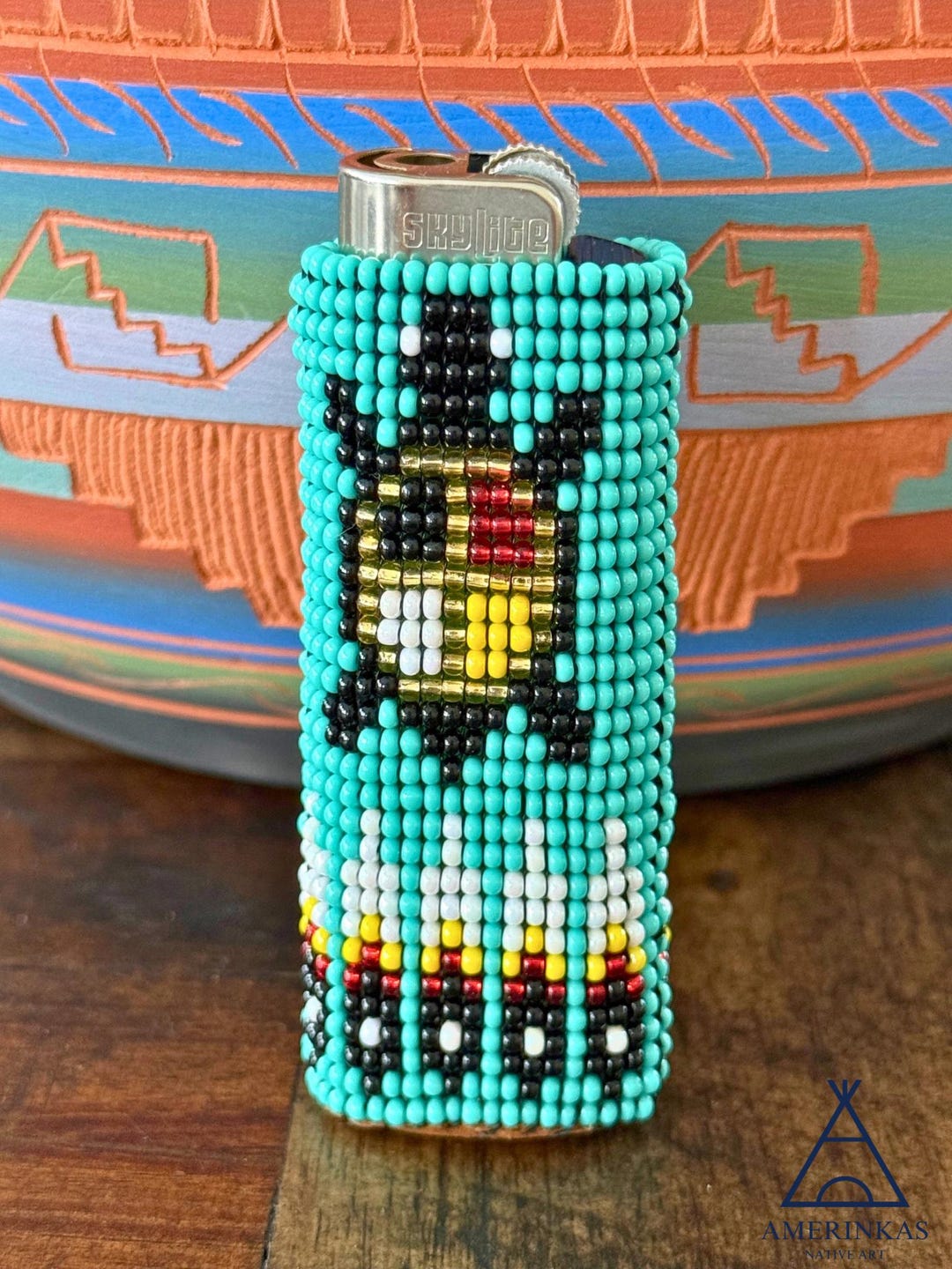 Handmade Beaded Lighter Cover, Native American Inspired Lighter Case ...