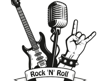 Rock N Roll Svg Png Heavy Metal Svgheavy Metal Clipartrock - Etsy
