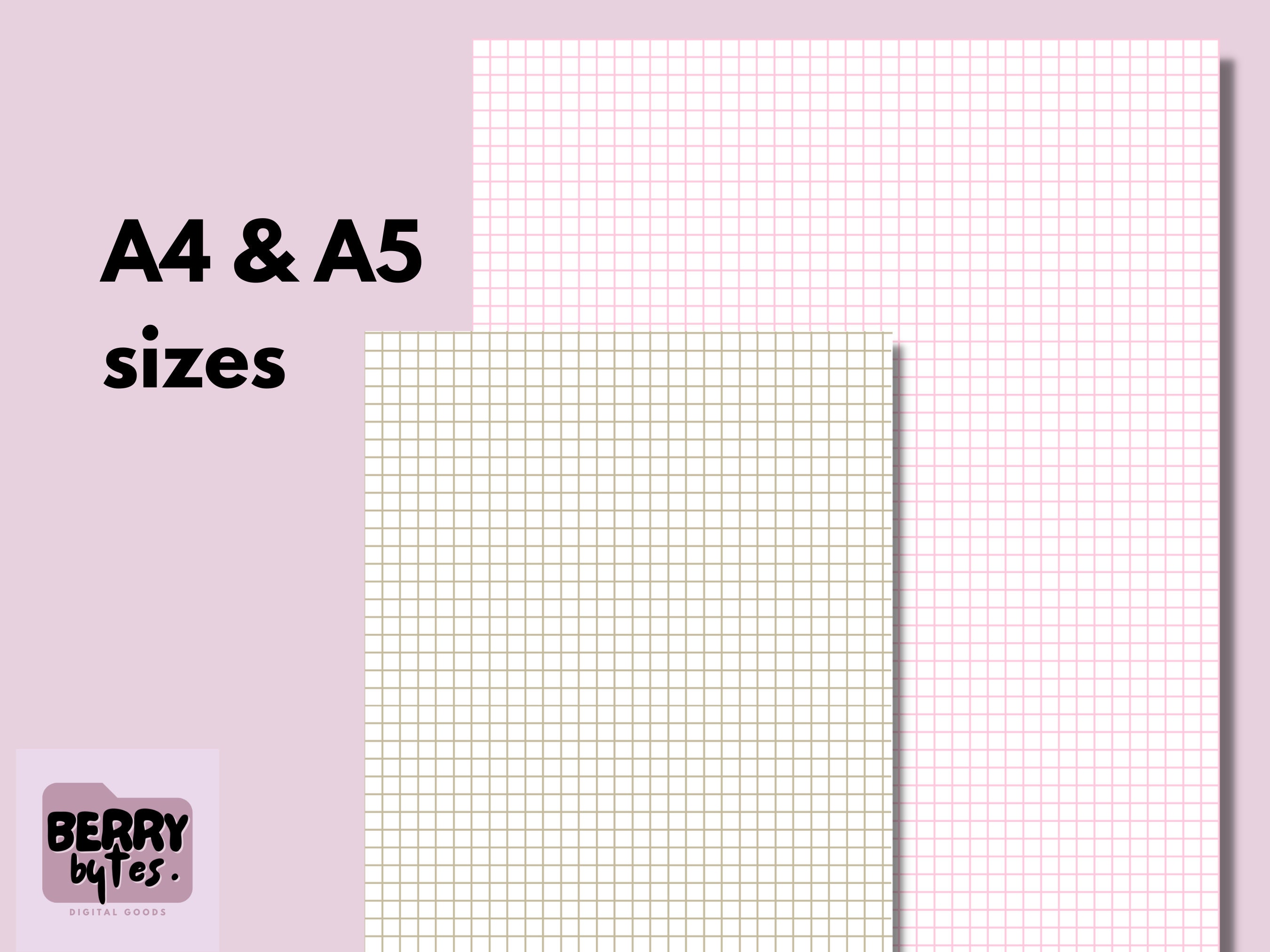 Colorful Graph, Grid Paper for Journaling and Crafts Digital Download ...