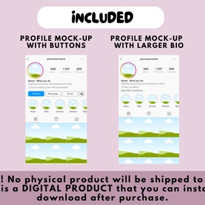 Instagram Profile Mock-up Canva Template | Mobile Mock-up for Social ...