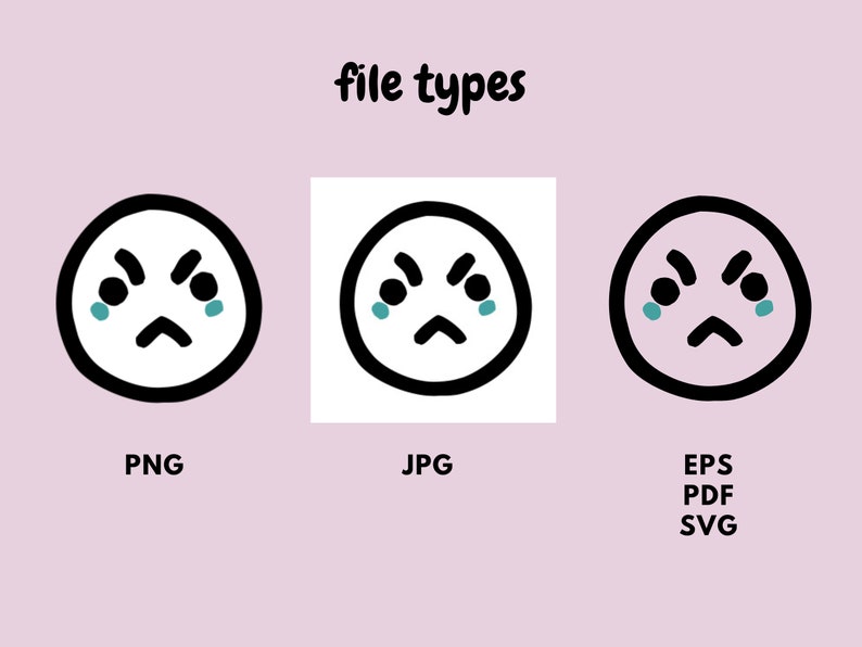 Digital Smile Icons Emojis for Digital Planners, Notion or Home Crafts ...