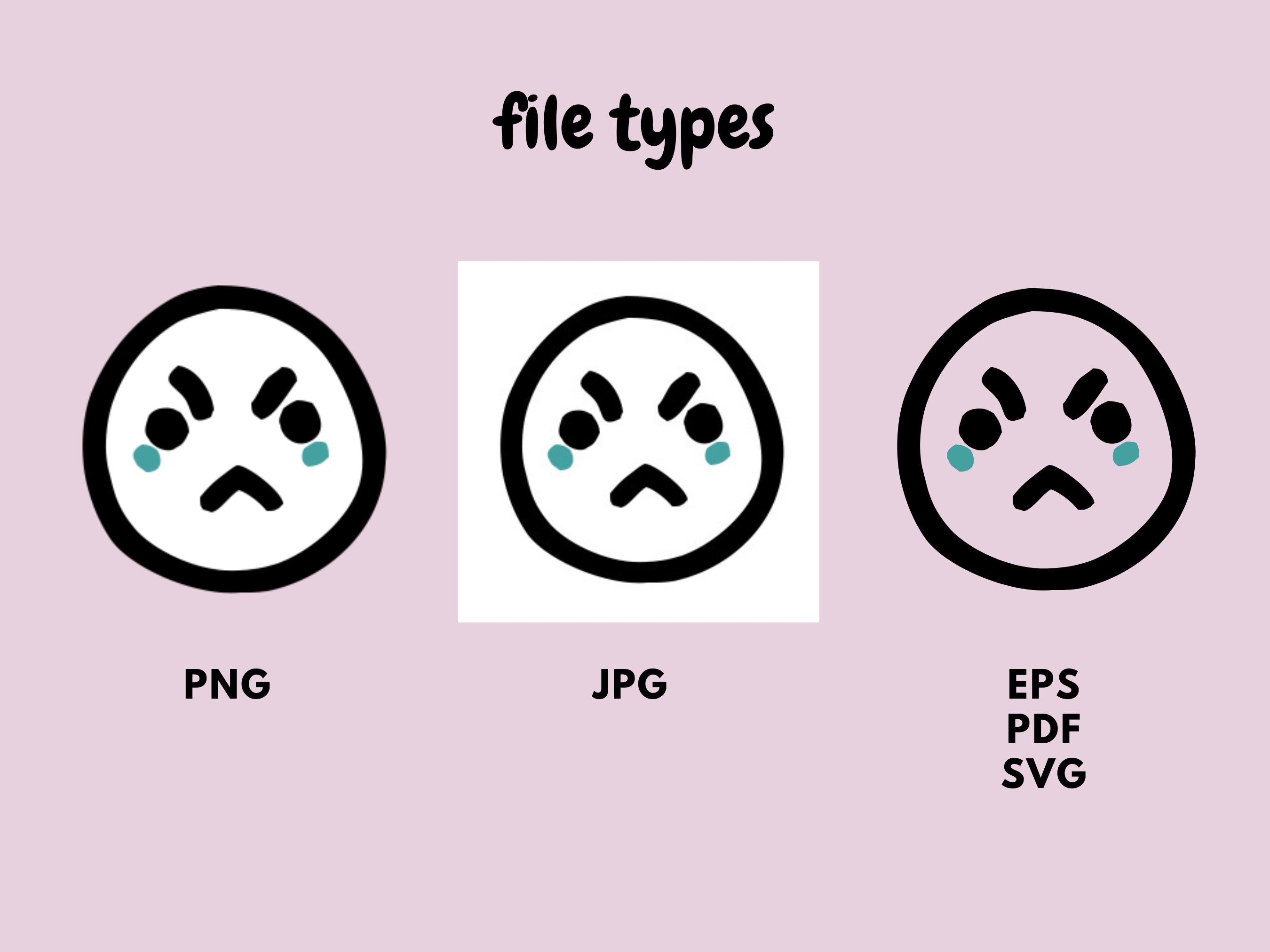 Digital Smile Icons Emojis for Digital Planners, Notion or Home Crafts ...
