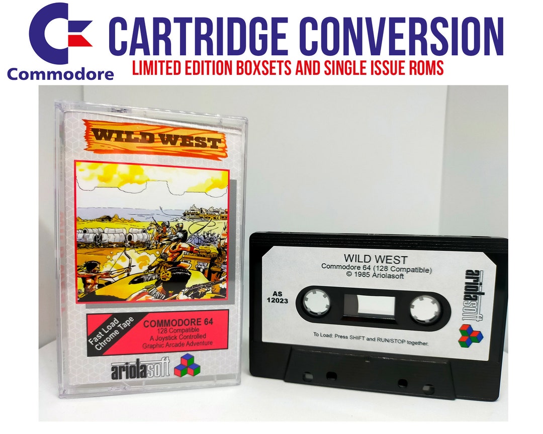 Commodore 64 Cassette Wild West Cassette - Etsy