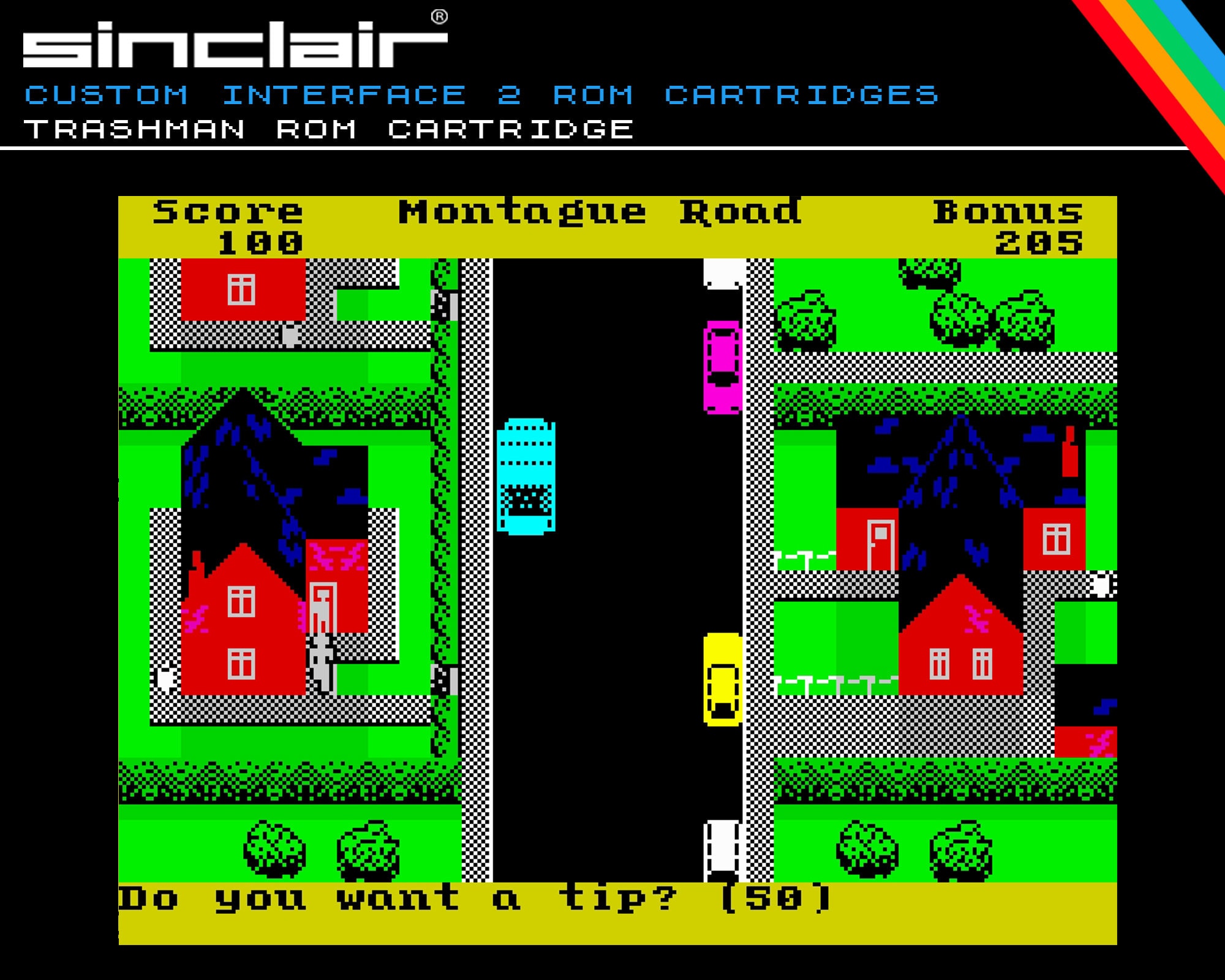 Sinclair ZX Spectrum 48k TRASHMAN ROM Cartridge Youtube Demo - Etsy