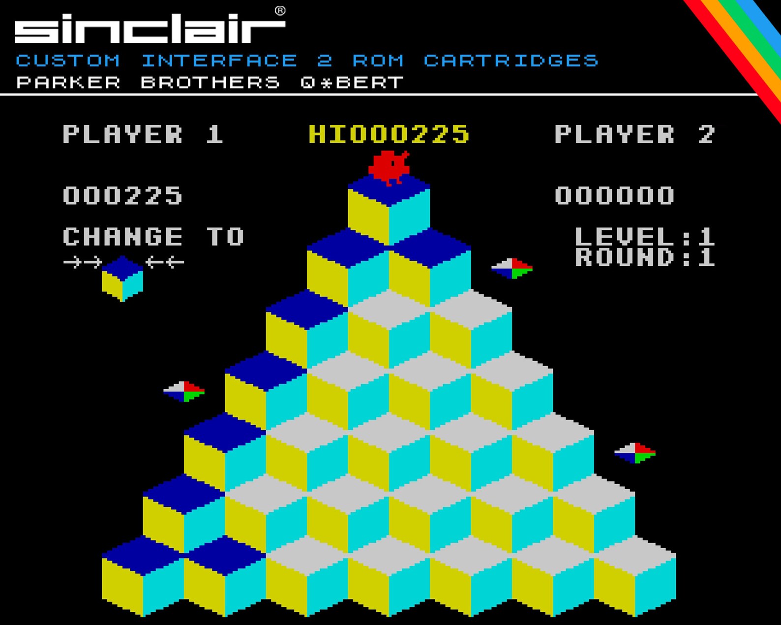 Sinclair ZX Spectrum 48k ROM Cartridge Parker Brothers QBERT - Etsy