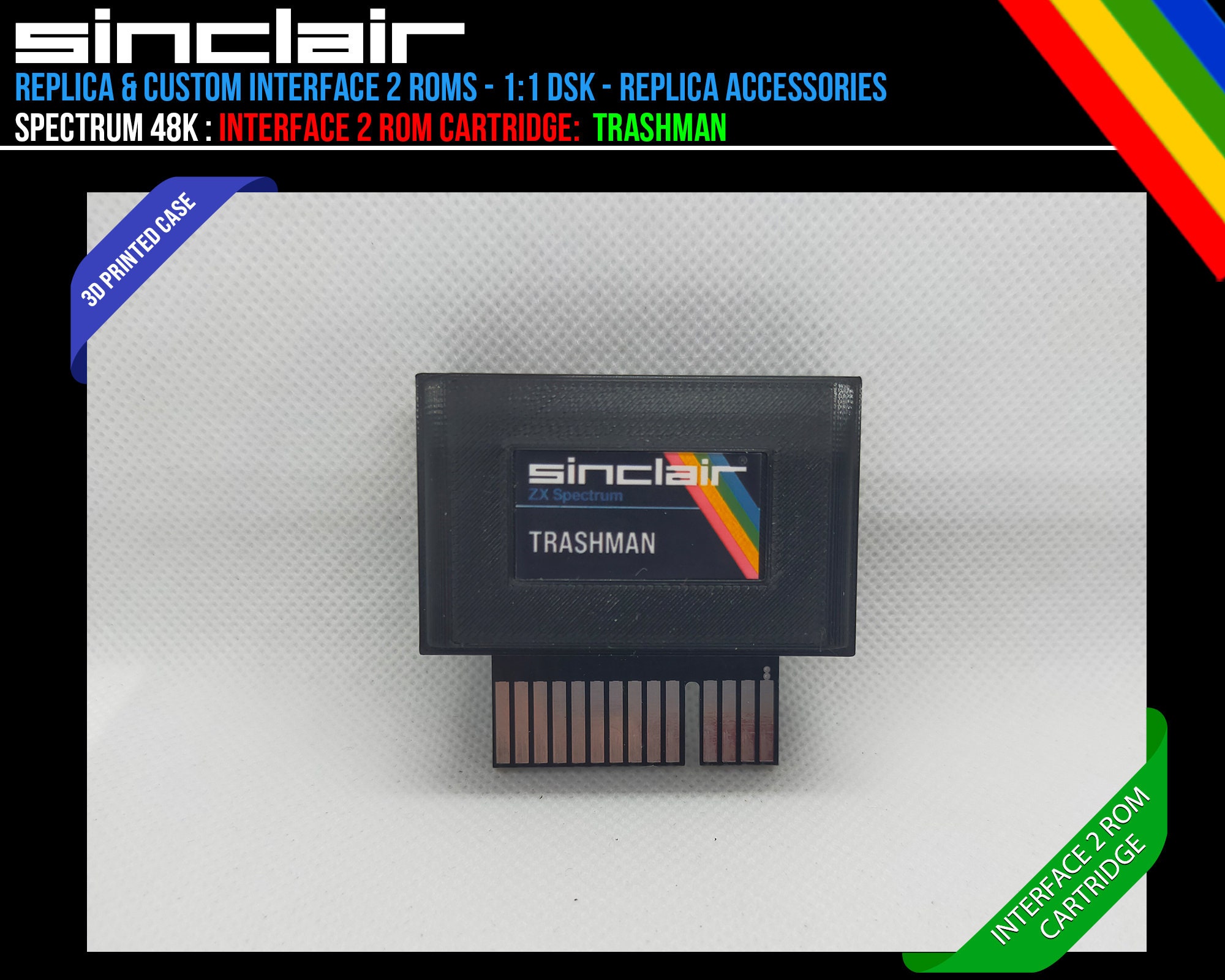 Sinclair ZX Spectrum 48k TRASHMAN ROM Cartridge Youtube Demo - Etsy