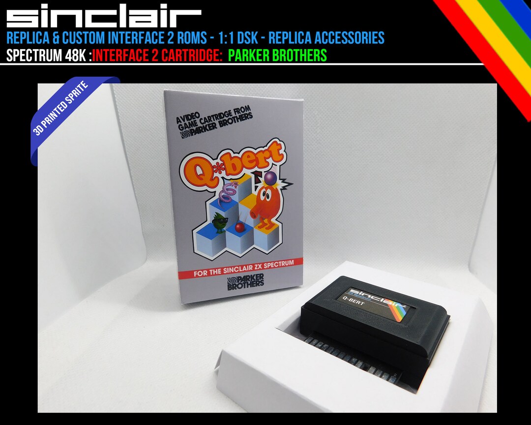 Sinclair ZX Spectrum 48k ROM Cartridge - Parker Brothers Q*BERT - Etsy
