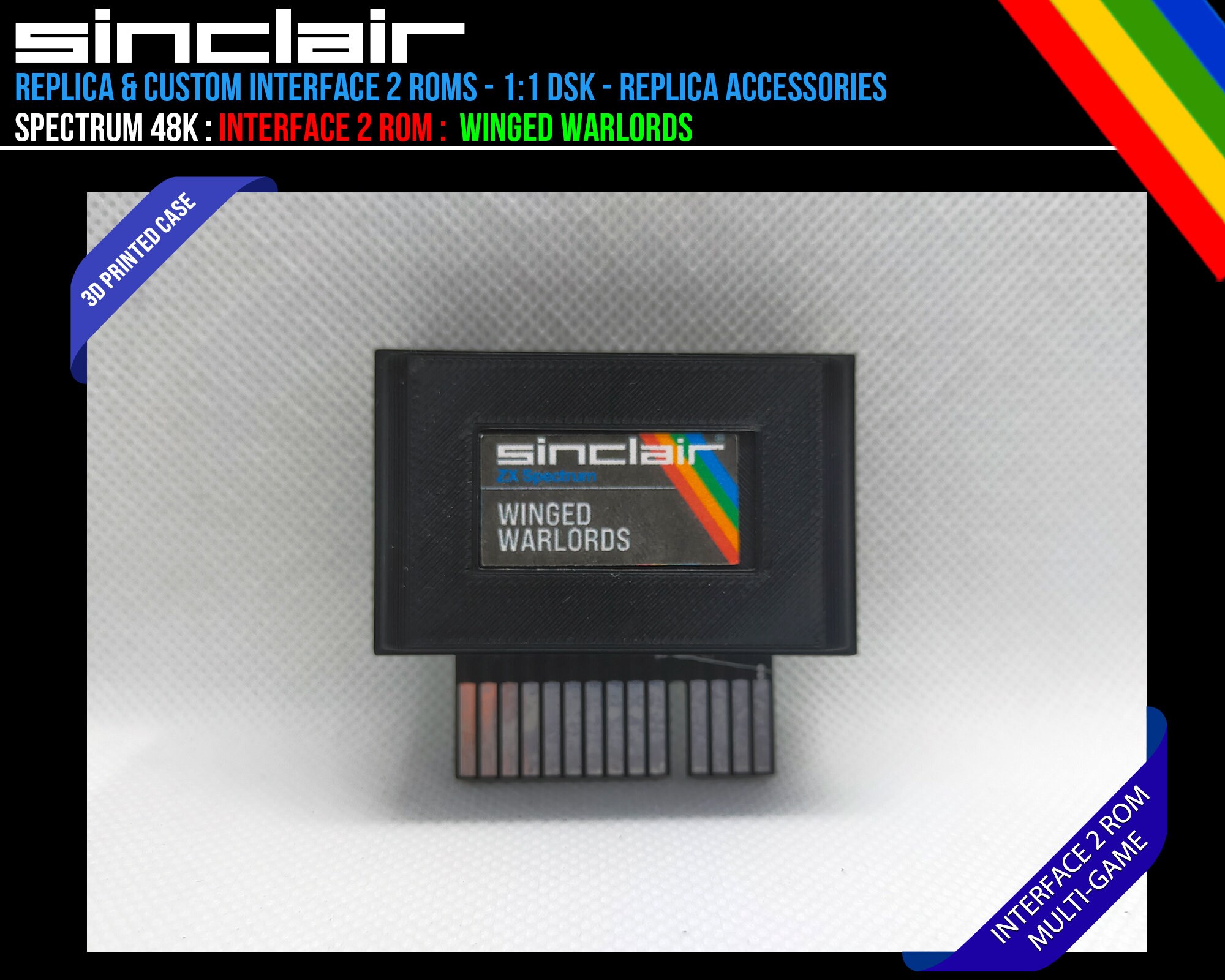 Sinclair Spectrum 48k Interface 2 Rom Cartridge WINGED WARLORDS - Etsy UK