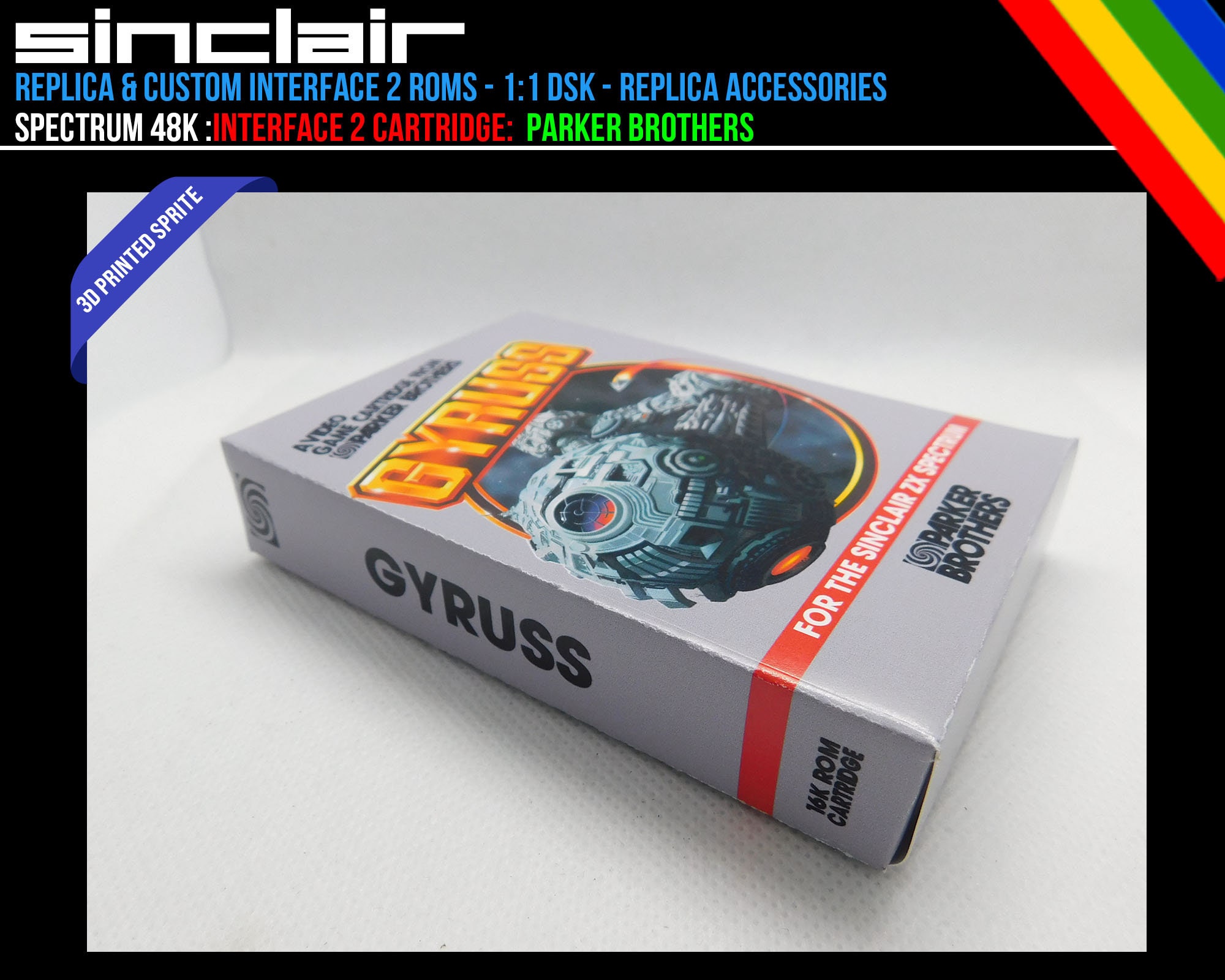 Sinclair ZX Spectrum 48k ROM Cartridge Parker Brothers GYRUSS - Etsy UK