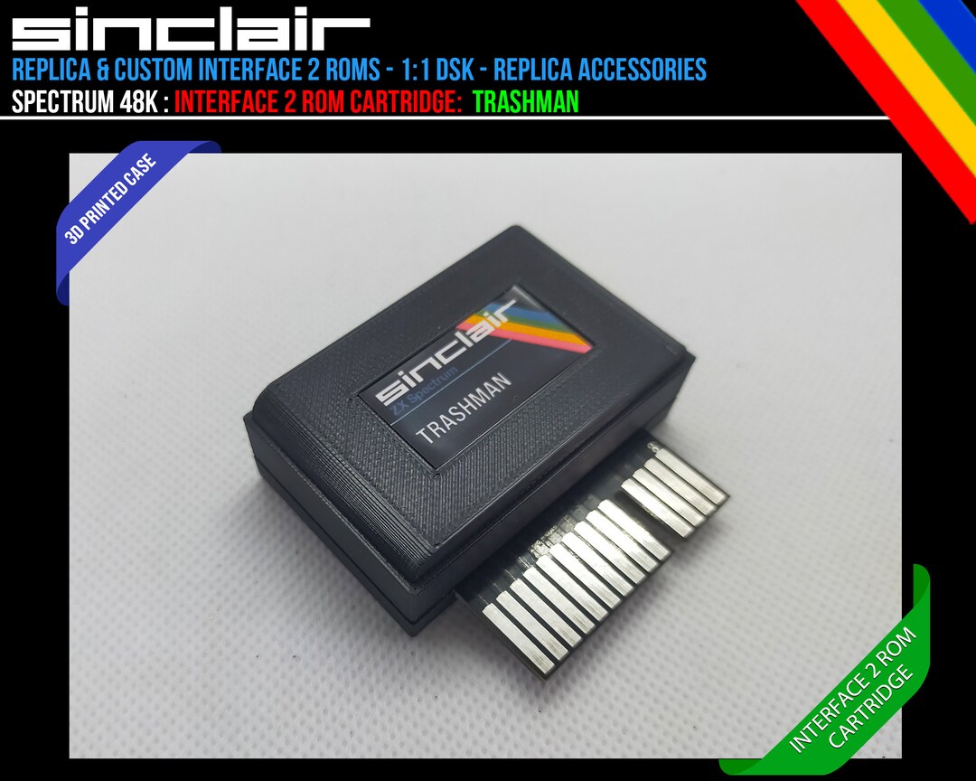 Sinclair ZX Spectrum 48k TRASHMAN ROM Cartridge Youtube Demo - Etsy