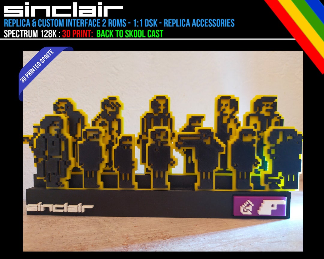 3D Printed Display Back to Skool Cast ZX Spectrum - Etsy UK