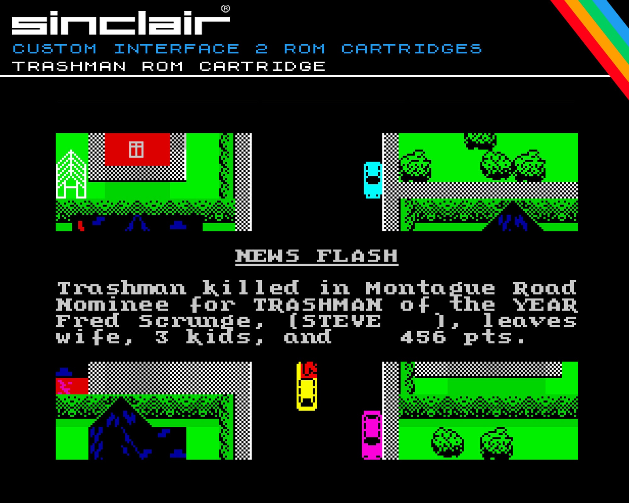 Sinclair ZX Spectrum 48k TRASHMAN ROM Cartridge Youtube Demo - Etsy