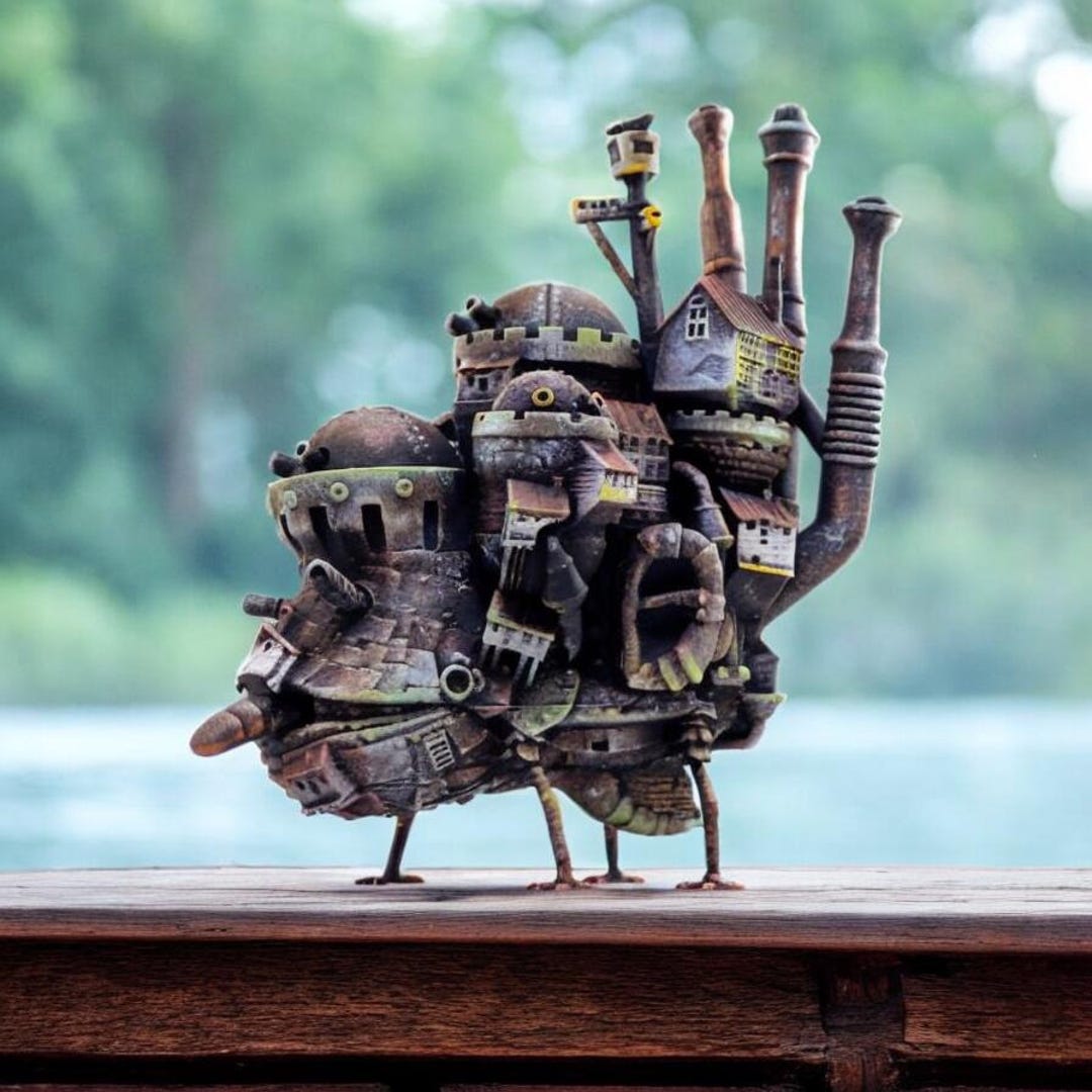 Studio Ghiblis Howls Moving Castle Hayao Miyazaki Manga Anime Walking ...