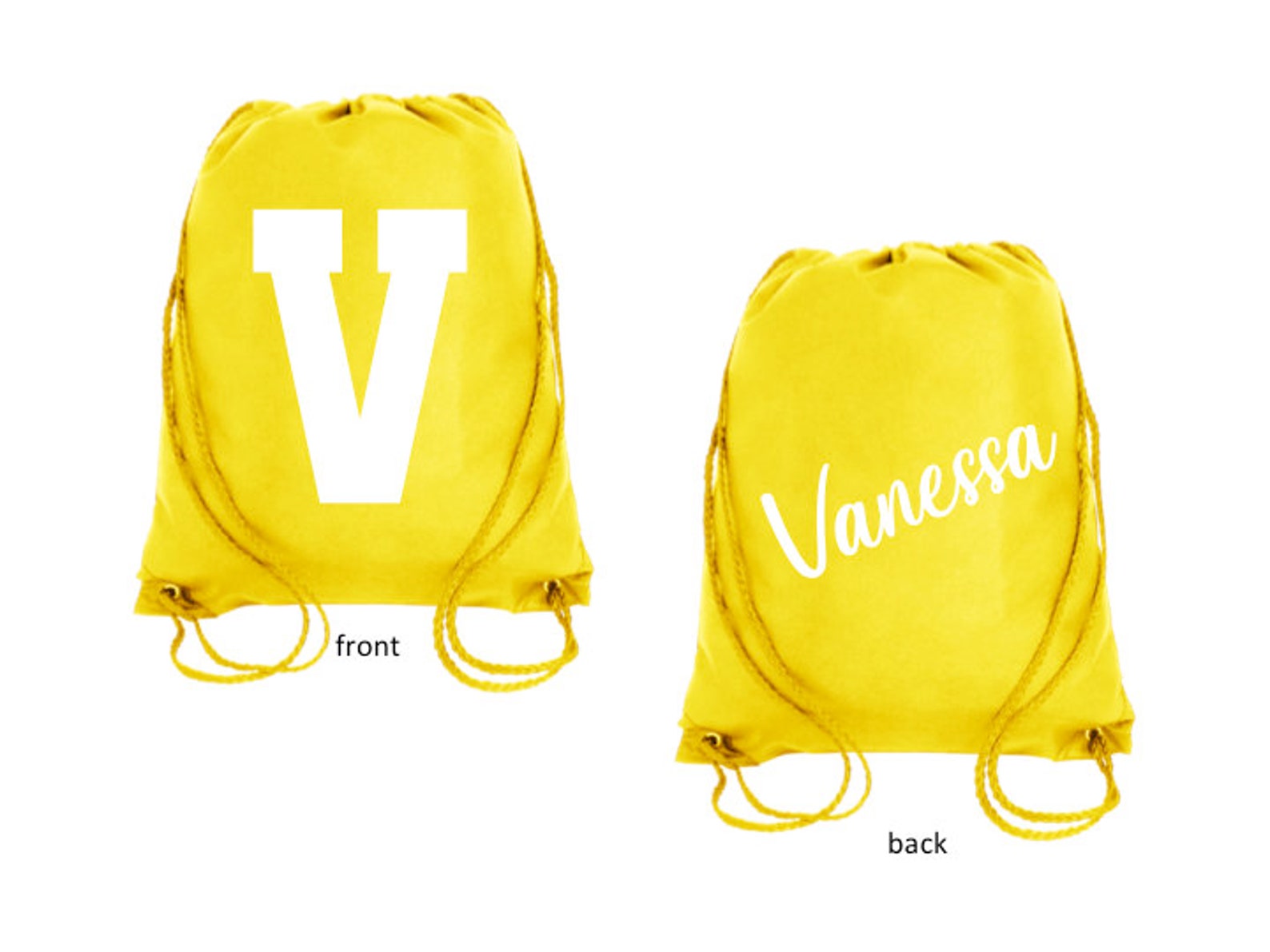 Drawstring Bag Personalized Drawstring Bag Slumber Party | Etsy