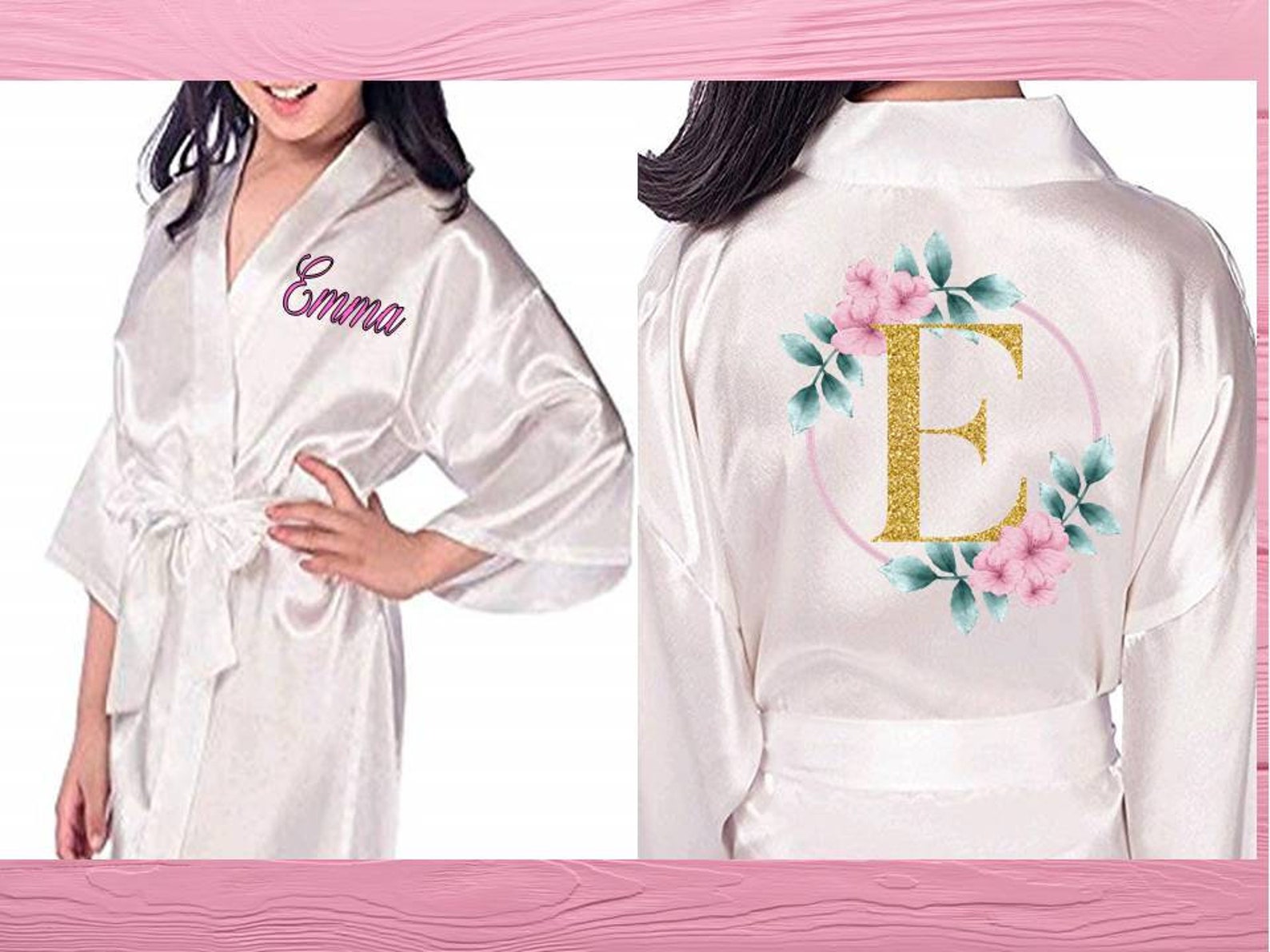 Slumber Party Personalized Slumber Party Set Monogram Robe - Etsy