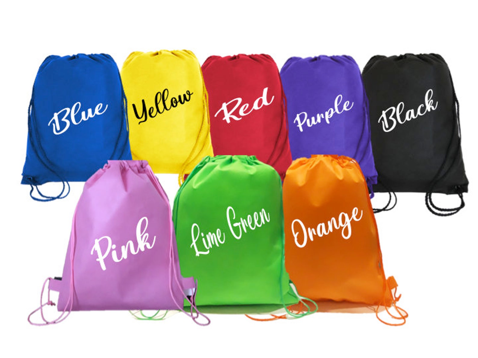 Drawstring Bag Personalized Drawstring Bag Slumber Party - Etsy