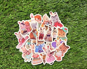 Calico Critters Stickers Sylvanian Families Sticker Sheet - Etsy