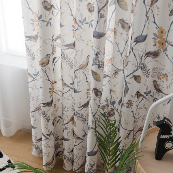 Bird Curtains - Etsy