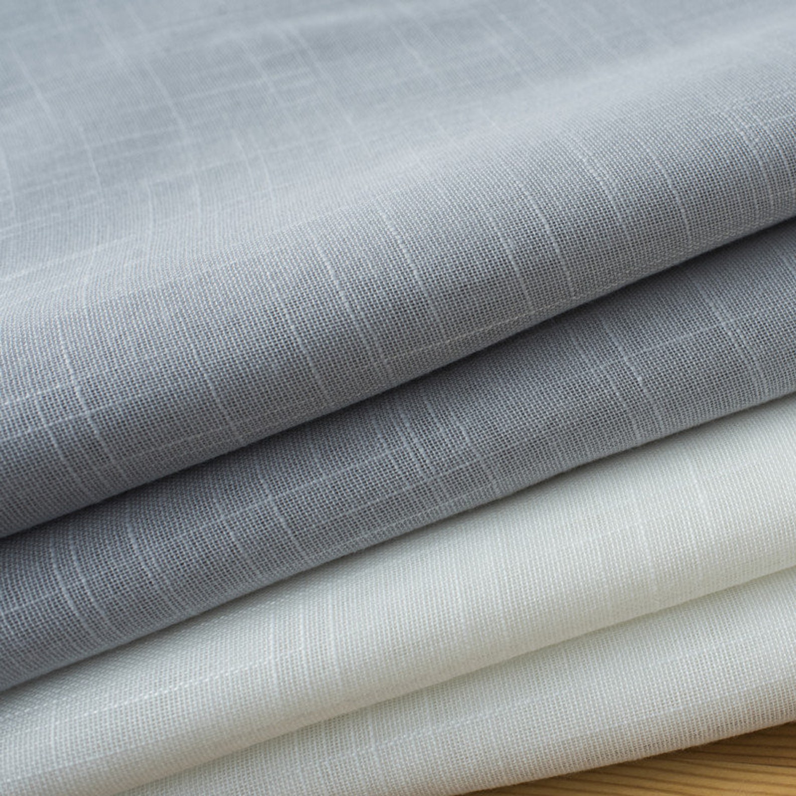 Letting Peaceful Pure Color Plain Linen Texture Sheer Curtain - Etsy