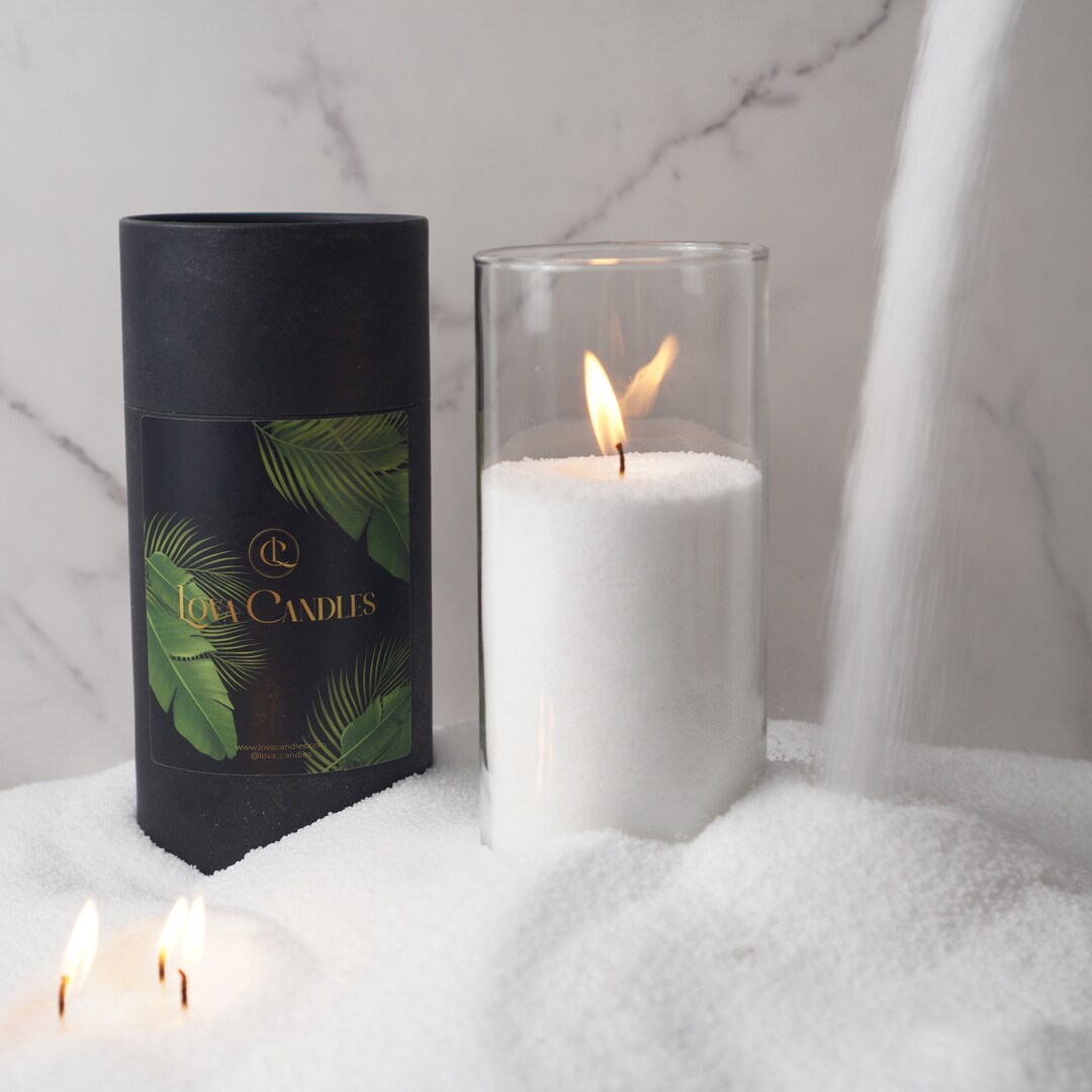 20kg/44lbs Bulk Candle Sand: Two Boxes 500 Wicks for Wedding Decor ...