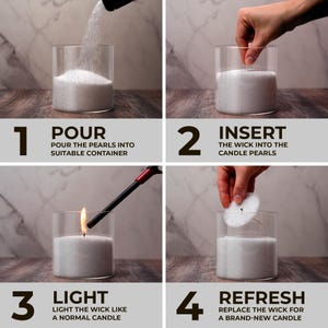 Pearled Wax 55 Lbs (25kg) Candle Powder Sand Wax Candle Sand Candles ...