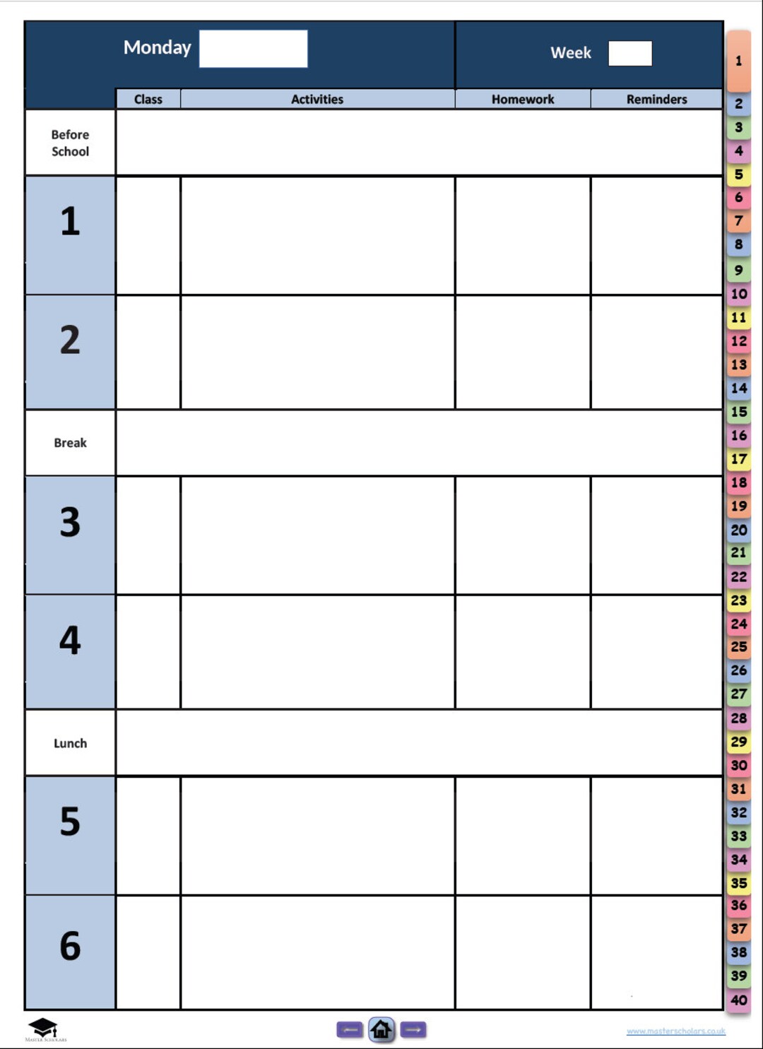 6 Period Teacher's Planner for Goodnotes/notability With - Etsy