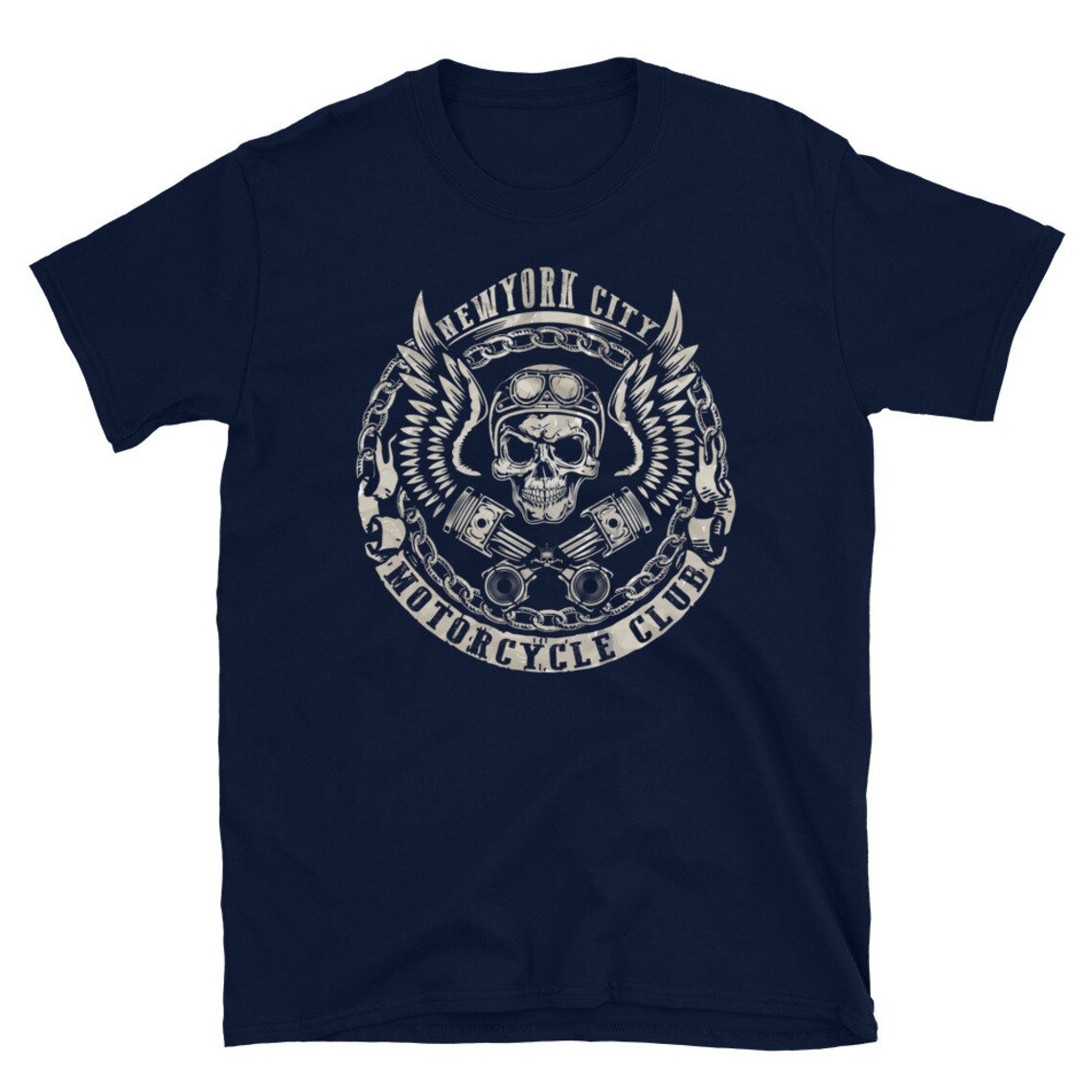 Motorcycle Shirt | Biker Shirt | NYC Motorcycle Club Short Sleeve T ...