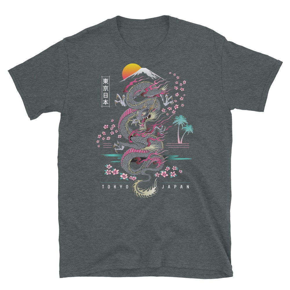 Tokyo Japan | Traditional Japanese Dragon Short Sleeve T-shirt - Etsy