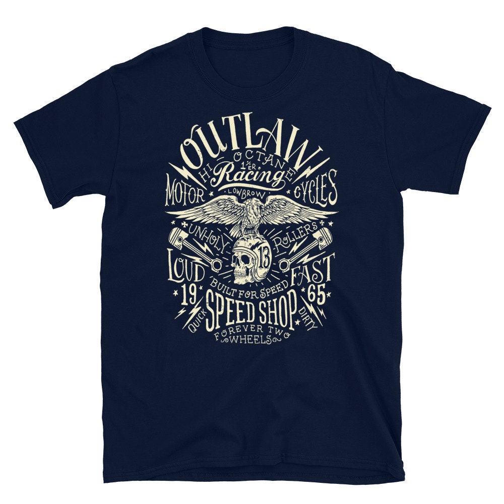 Motorcycle Shirt | Biker Shirt | OUTLAW Short Sleeve T-shirt ...