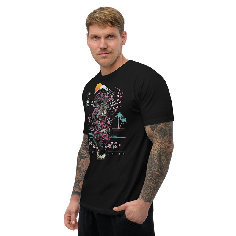 Tokyo Japan | Traditional Japanese Dragon Short Sleeve T-shirt - Etsy