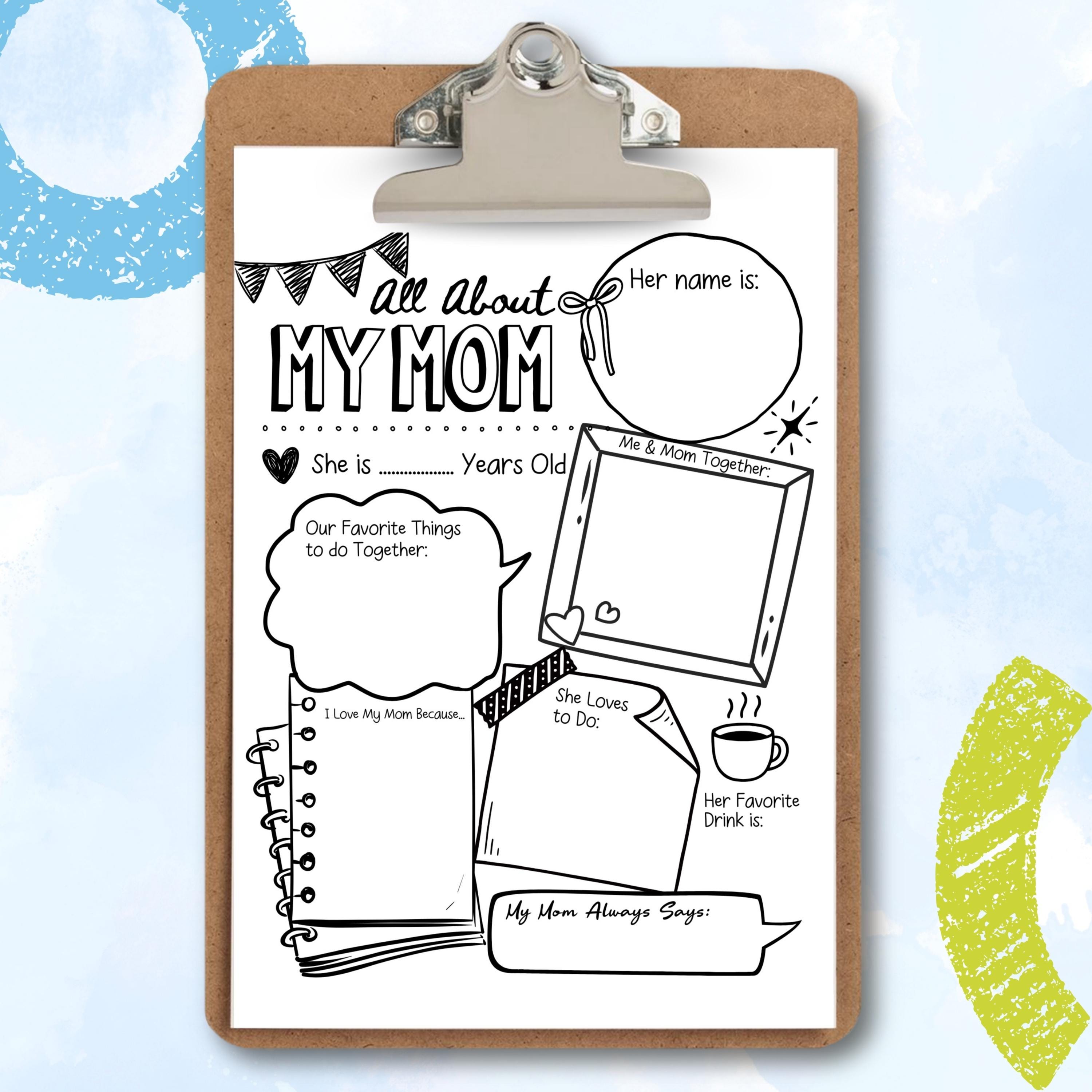 All About Me and My Family Worksheets | Kids Printable | Homeschool ...