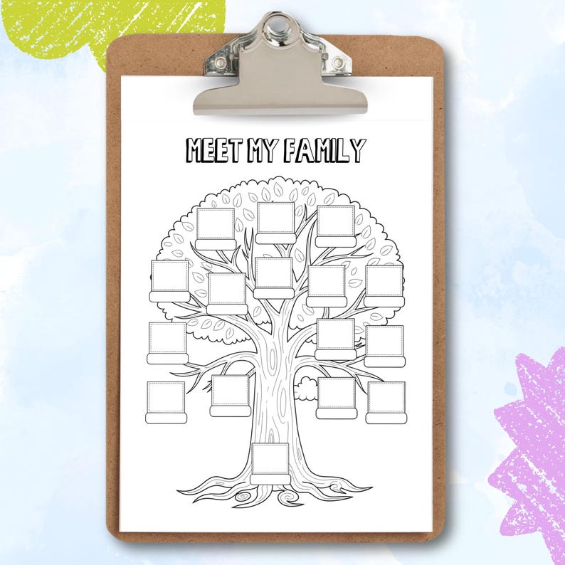 All About Me and My Family Worksheets | Kids Printable | Homeschool ...