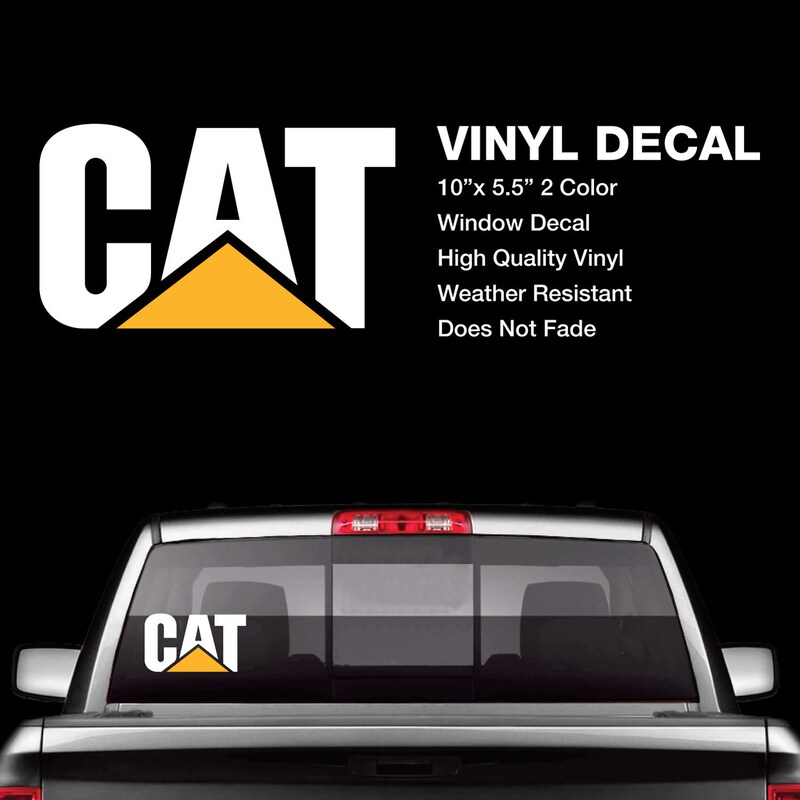 Cat Car Decal - Etsy