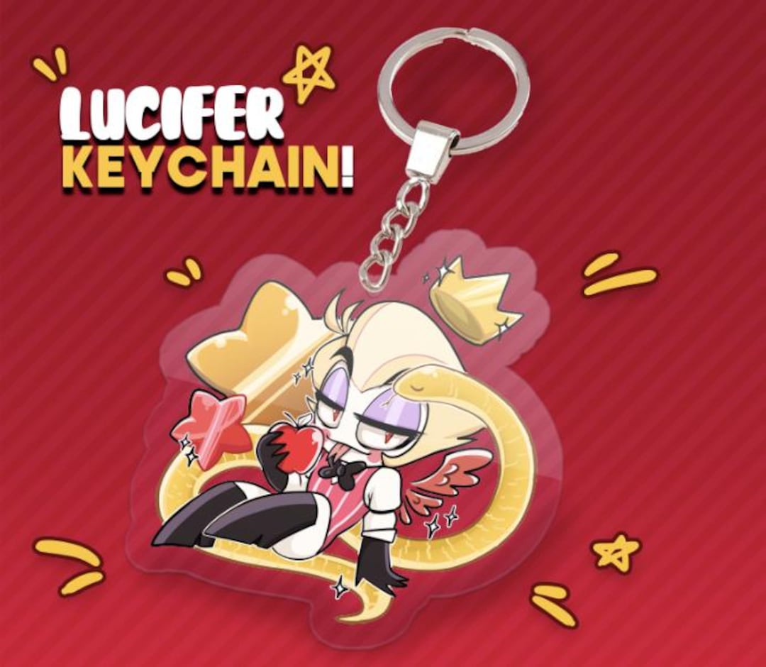 Hazbin Hotel Lucifer Morningstar Acrylic Keychain - Etsy