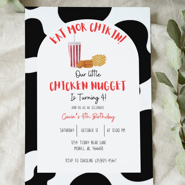 Chicken Nugget Birthday Party - Etsy