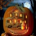 Halloween Printable Cards - Cute Black Cats and 3D Carved Pumpkins ...
