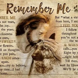 Remember Me or Paw Prints on My Heart Soothing Poem for Pet Loss Grief ...