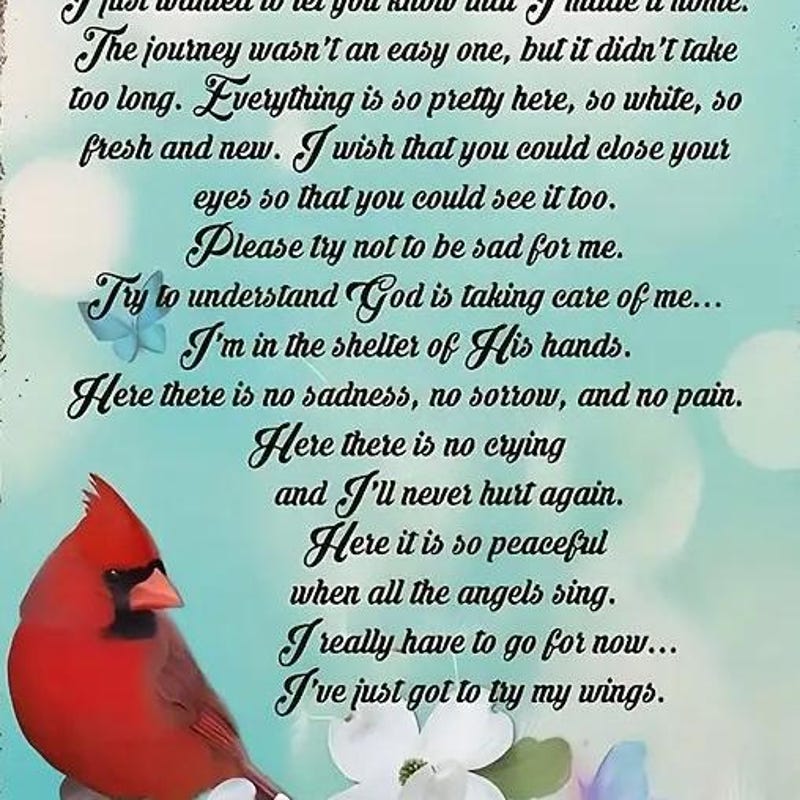 I Made It Home Poem - Etsy